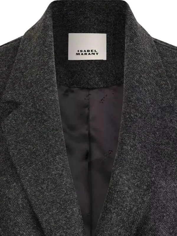 Isabel Marant Étoile Double-breasted Wool Coat - Grey