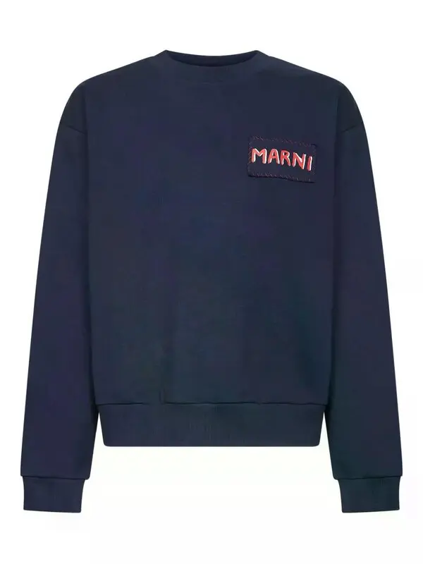Marni Embroidered-logo Crew-neck Sweater