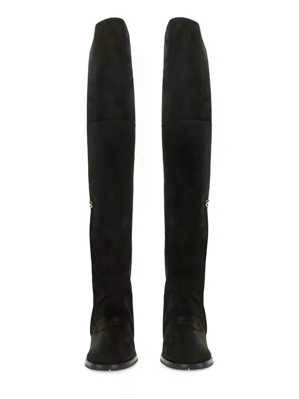 MAISON SKORPIOS Stefania Over-the-knee Leather Boots
