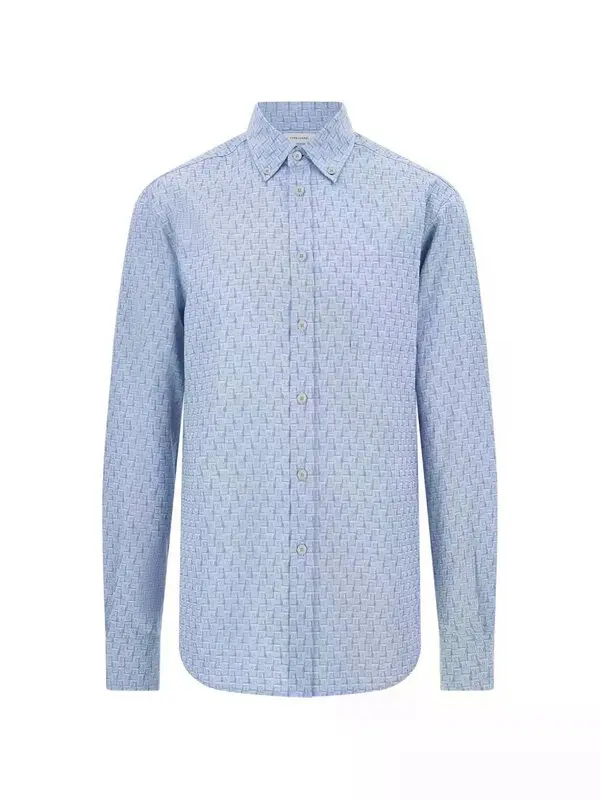 FERRAGAMO Monogram Shirt - Blue