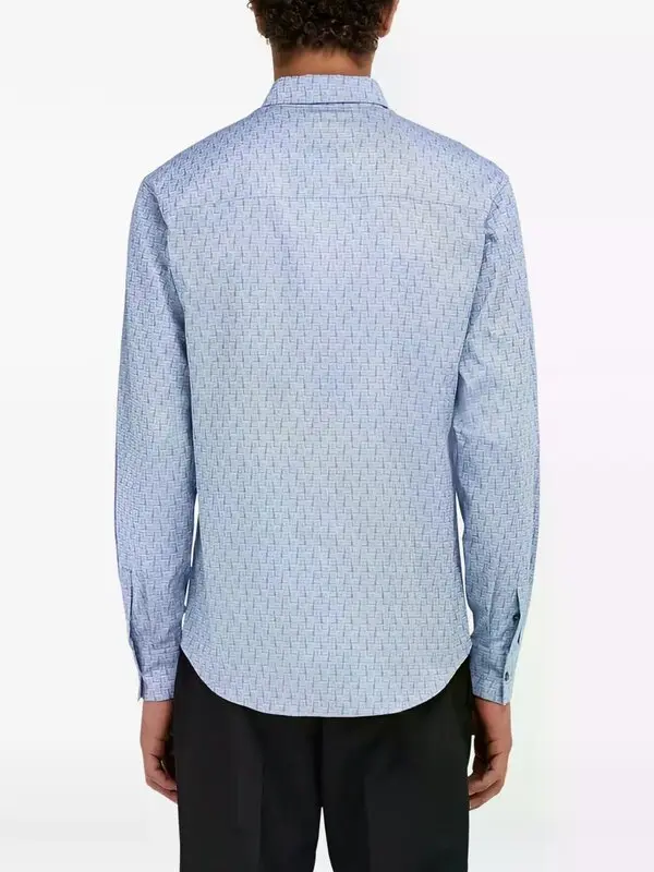 FERRAGAMO Monogram Shirt - Blue