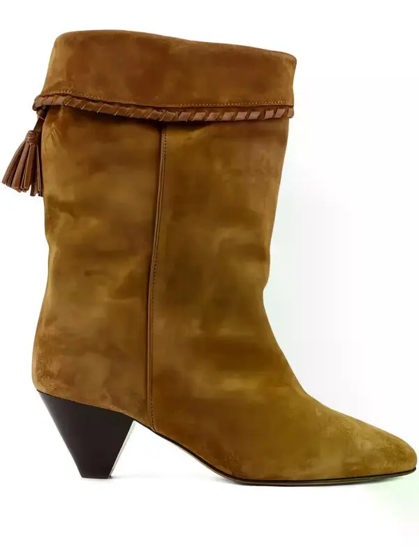 Isabel Marant Étoile 55mm Dalby Braided-tassel Suede Boots - Brown