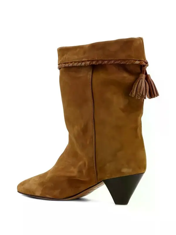 Isabel Marant Étoile 55mm Dalby Braided-tassel Suede Boots - Brown
