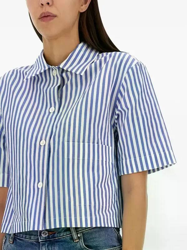 MARGARET HOWELL Striped Short-sleeve Shirt
