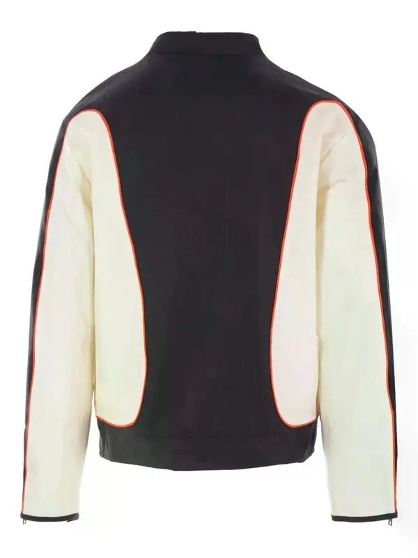 DIESEL® Panelled Zip-front Biker Jacket - Black
