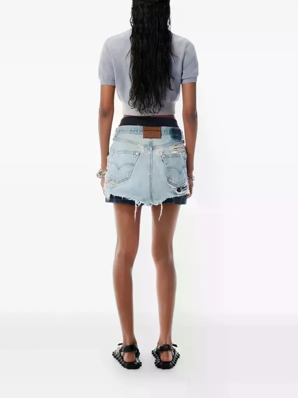 Alexander Wang Logo-embossed Knit Top - Grey
