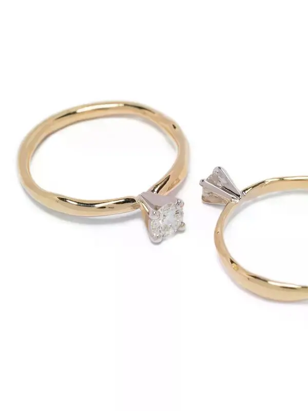 WOUTERS & HENDRIX 18k Toi Et Moi Diamond Ring