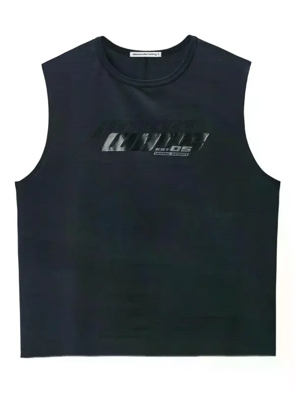 Alexander Wang Logo-print Vest - Black