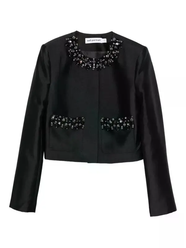 SELF-PORTRAIT Embellished-pocket Jacket