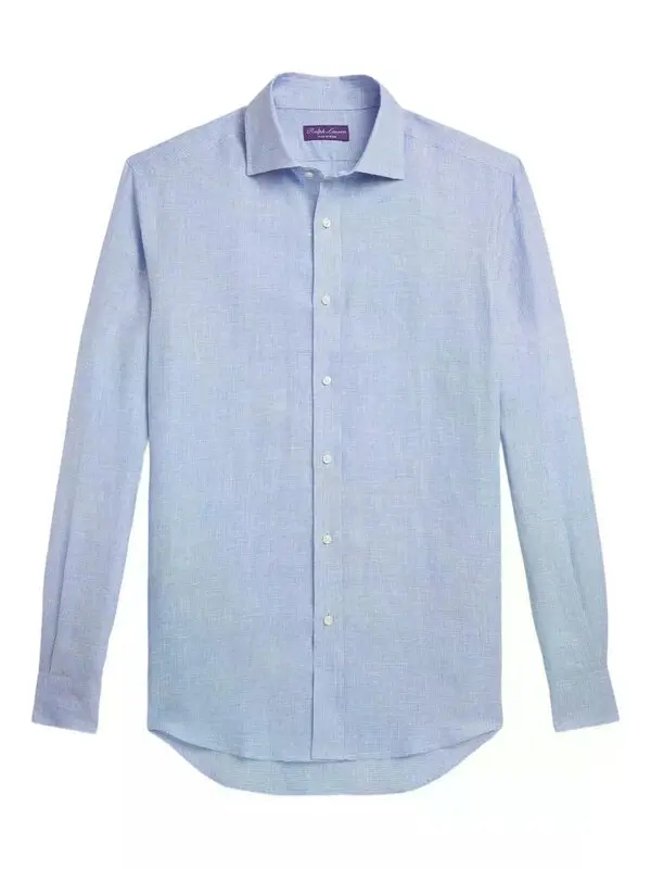 Ralph Lauren Purple Label Linen Shirt - Blue