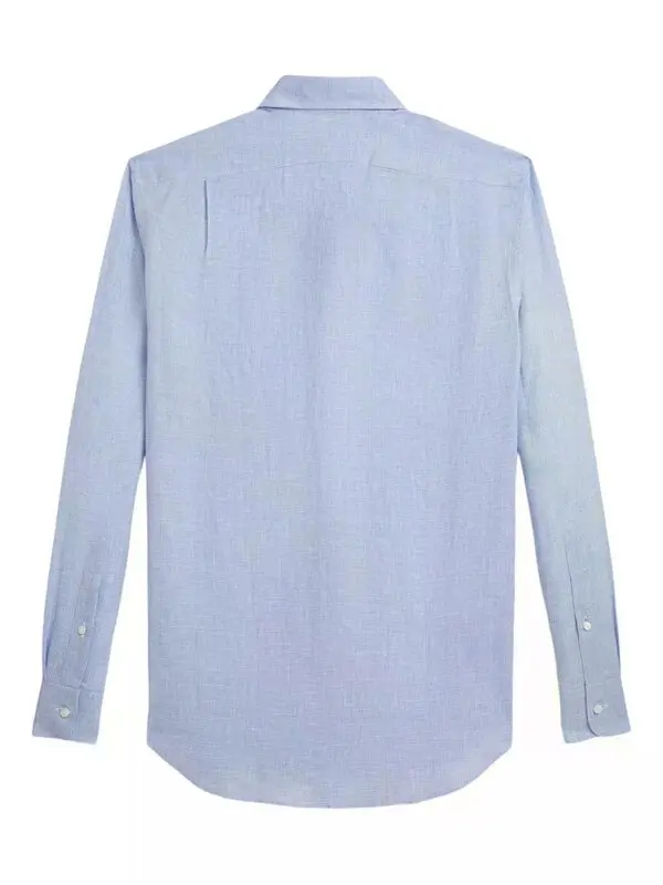 Ralph Lauren Purple Label Linen Shirt - Blue