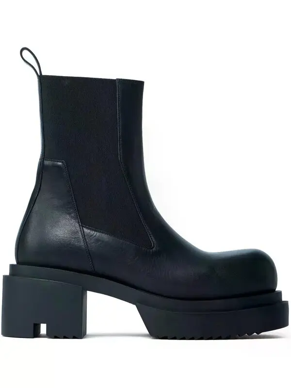 Rick Owens 80mm Elastic-panel Block-heel Boots