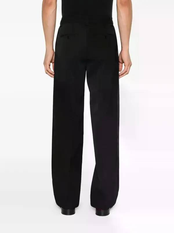 Casablanca Pleated Side-stripe Trousers