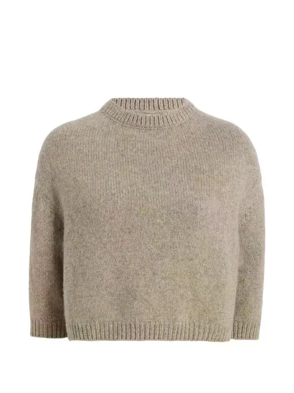 Khaite Sabina Crew-neck Sweater - Neutrals