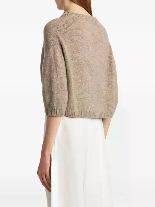 Khaite Sabina Crew-neck Sweater - Neutrals