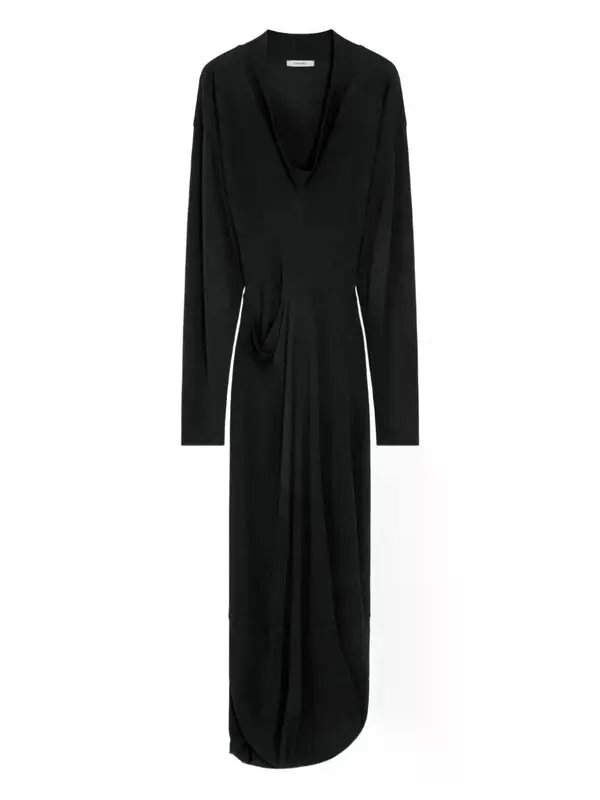 LEMAIRE Draped V-neck Midi Dress