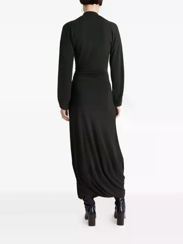 LEMAIRE Draped V-neck Midi Dress