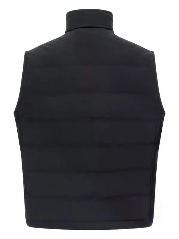 Brioni Quilted Gilet With Logo Patch