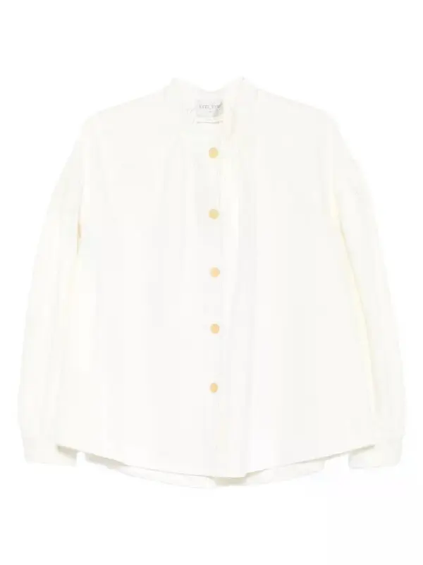 FORTE_FORTE High-neck Button Top