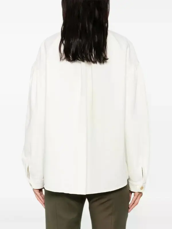 FORTE_FORTE High-neck Button Top