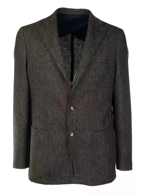 4FF Button-fastening Tweed Blazer