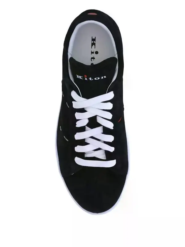 Kiton Lace-up Sneakers - Black
