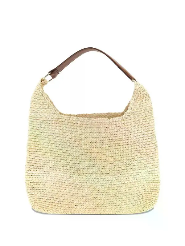 MAISON MICHEL Cristiana Shoulder Bag - Neutrals