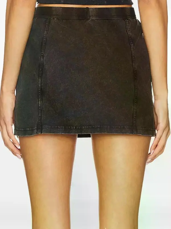 DIESEL Panelled Denim Mini Fitted Skirt