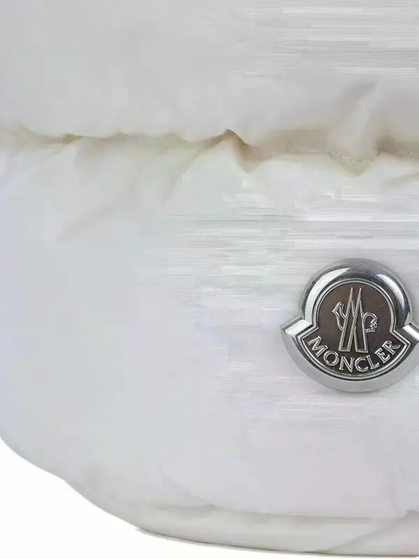 Moncler Caradoc Quilted Bucket Bag - White
