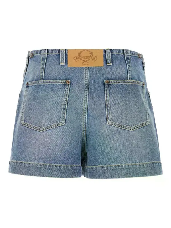Moschino Button-fastening Denim Shorts - Blue