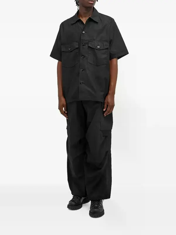 Needles Fatigue Short-sleeve Flap-pockets Shirt