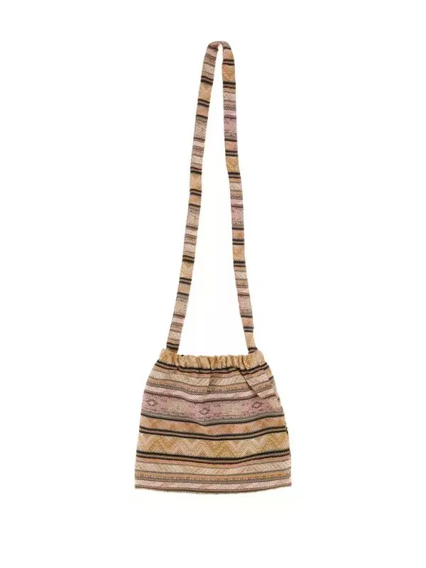 Needles Patterned Messenger Bag - Neutrals