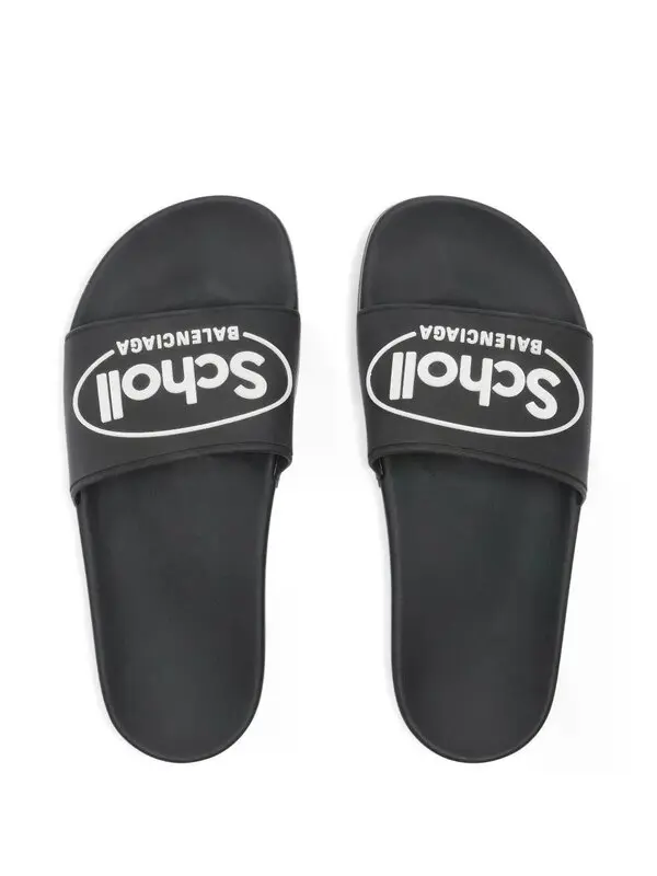 Balenciaga X Scholl Slides - Black