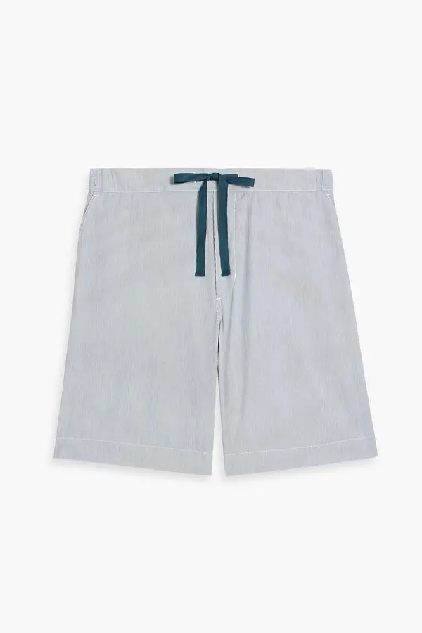 Orlebar Brown Devlin Pinstriped Cotton-poplin Drawstring Shorts