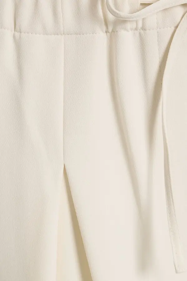 Theory Crepe Wide-leg Pants - Ivory