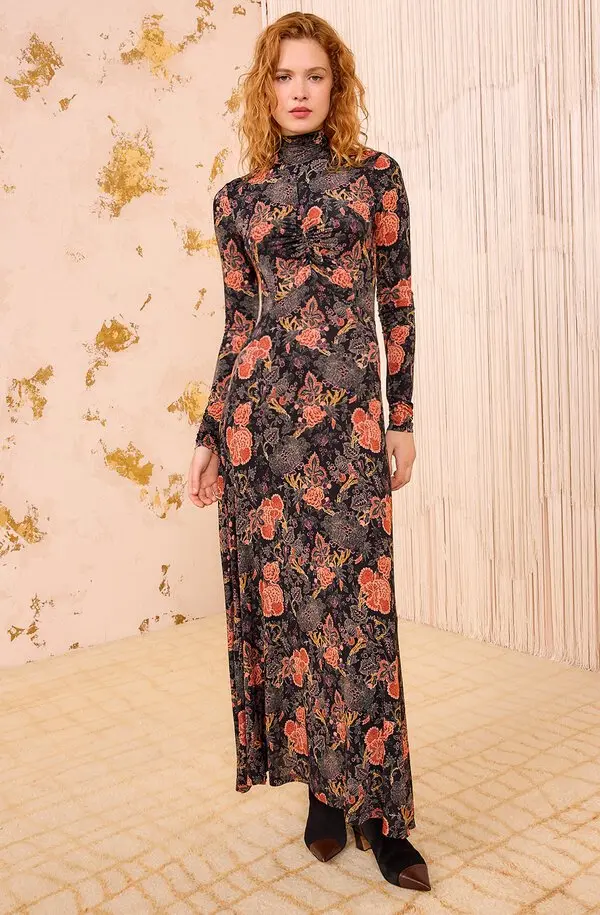 long sleeve jersey midi dress Miller Jersey Midi Dress main image 1