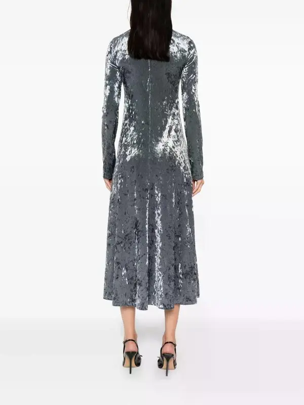 FORTE_FORTE Velvet High-neck Midi Dress