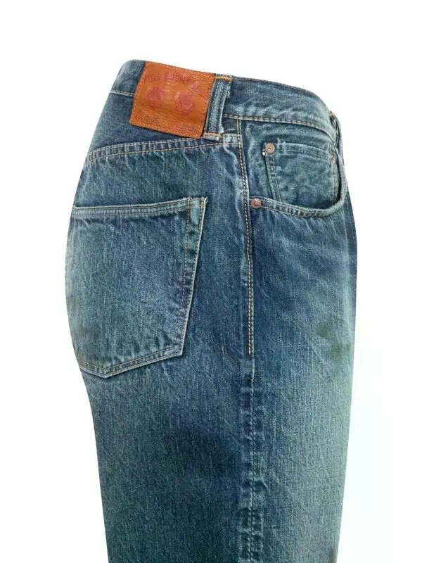 FULLCOUNT Faded Wash Jeans