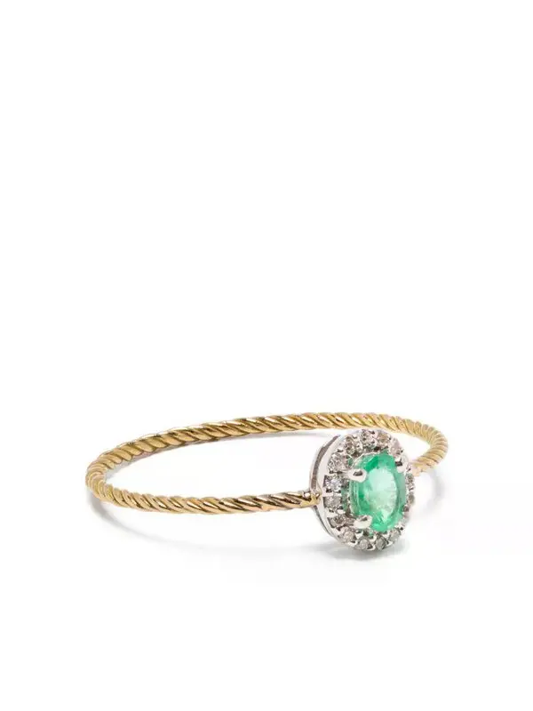 WOUTERS & HENDRIX 18kt Yellow Emerald Ring - Gold