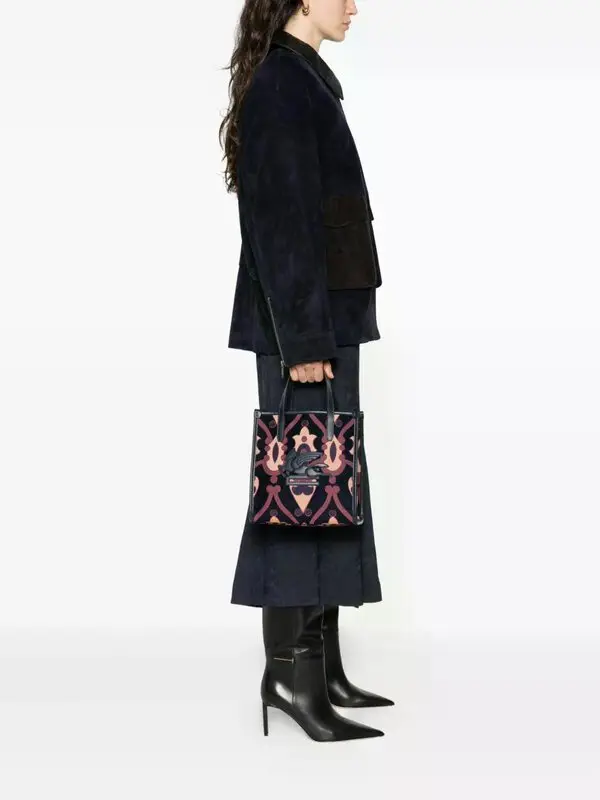 Etro Pegaso Patch Tote Bag - Blue | Editorialist