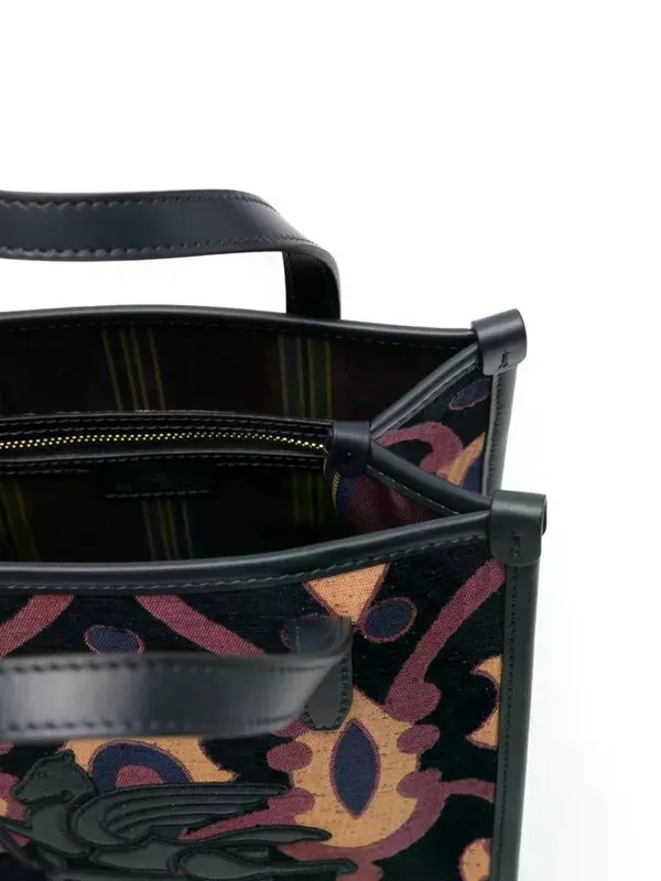 Etro Pegaso Patch Tote Bag - Blue | Editorialist