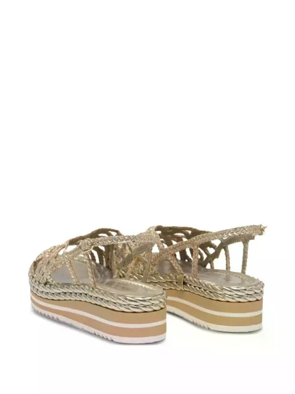 TONI PONS Braided Platform Sandals - Gold