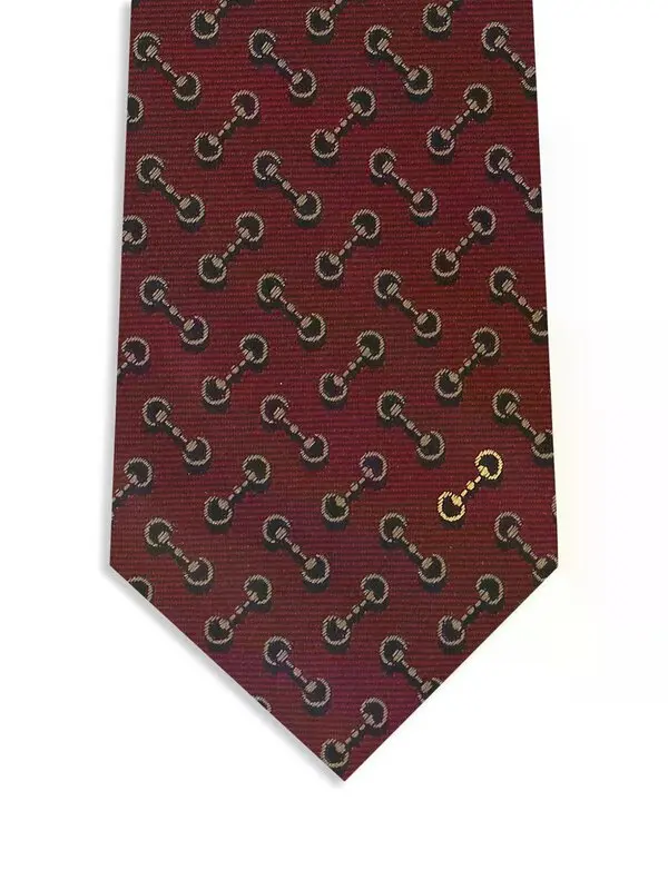 Gucci Horsebit-pattern Standard Neck Tie - Brown