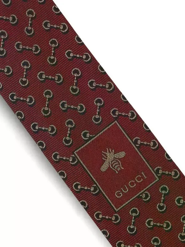 Gucci Horsebit-pattern Standard Neck Tie - Brown