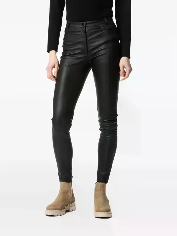 POCHE PARIS Leather Trousers