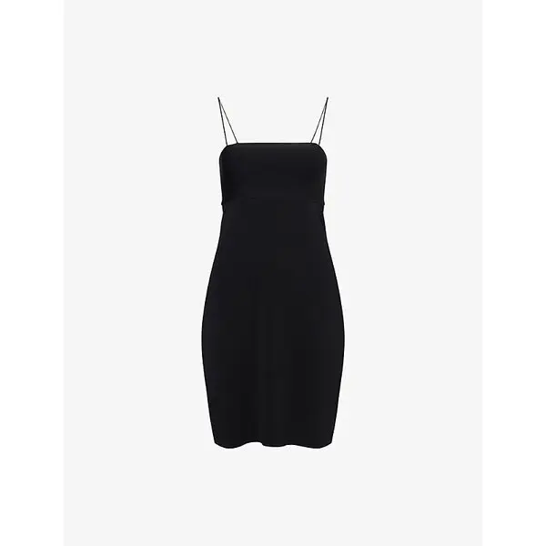 ワンピース Alexander Wang Mini Slip Dress With Cami Band Alexander Wang Silk-Blend Mini Slip Dress In Black