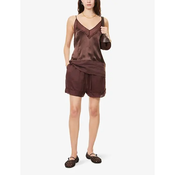 Dissh Kai Drawstring-waist Ramie Shorts
