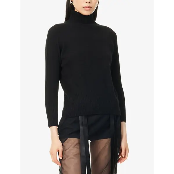 Simone Rocha Open-back High-neck Cashmere Jumper