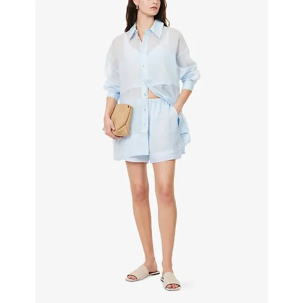 Dissh Kai Woven Ramie Shorts