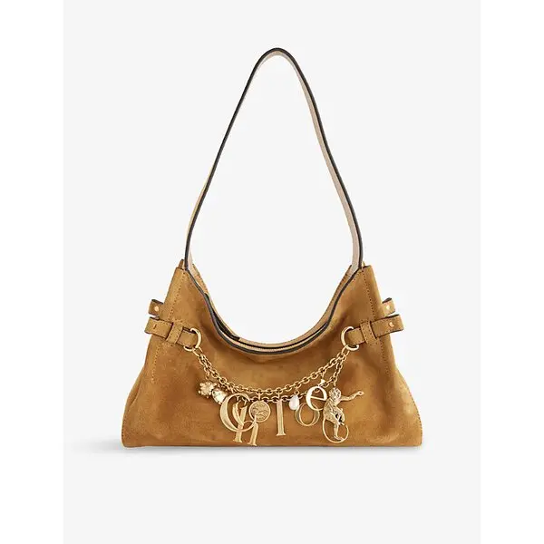 Chloé Charms Suede Hobo Bag